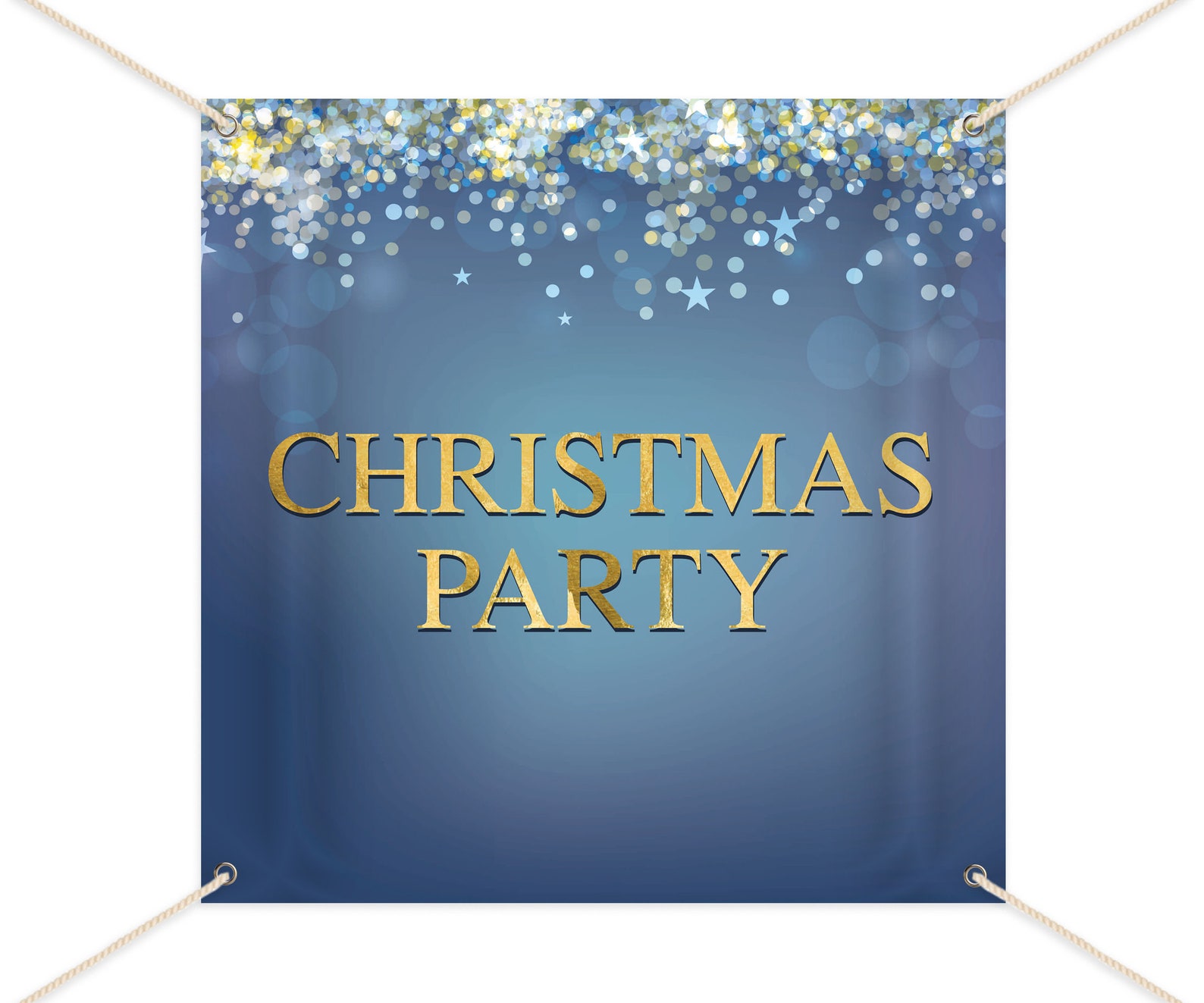 Christmas Party Backdropblue Holiday Decorblue Festive - Etsy