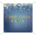 Blue Christmas Party Backdrop, Festive Holiday Banner, Vinyl Decor - Etsy