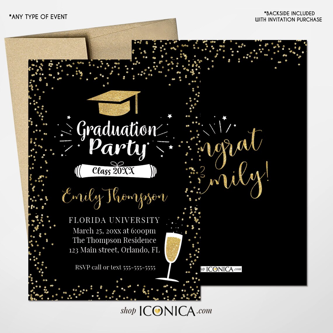 Graduation Party Invitation Virtual Grad Party Invitation we | Etsy