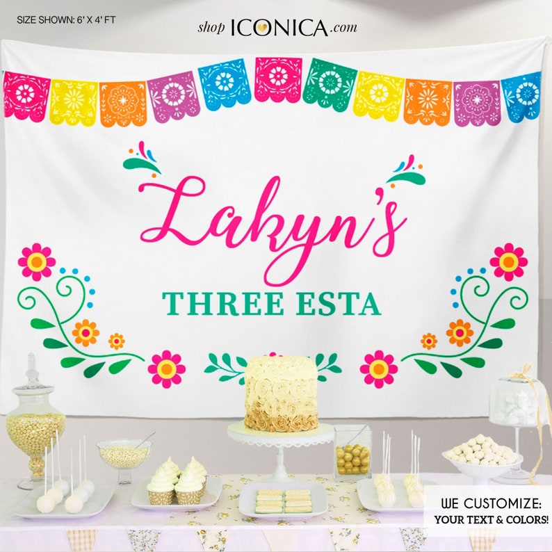 Fiesta Themed Backdrop Baby Shower or Bridal Shower Fiesta - Etsy