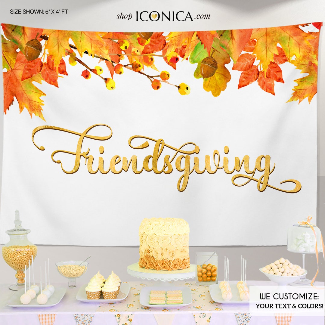 Friendsgiving Photo Backdrop,friendsgiving Dinner Decorations ...