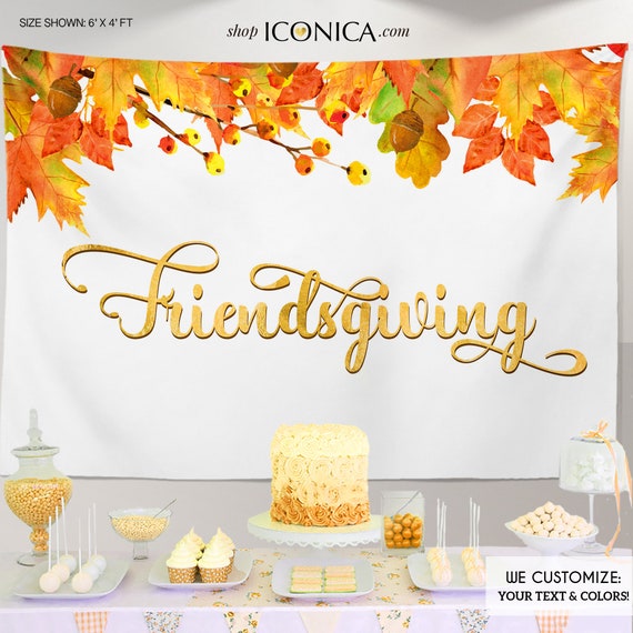 Friendsgiving Photo Backdrop,Friendsgiving Dinner Decorations ...