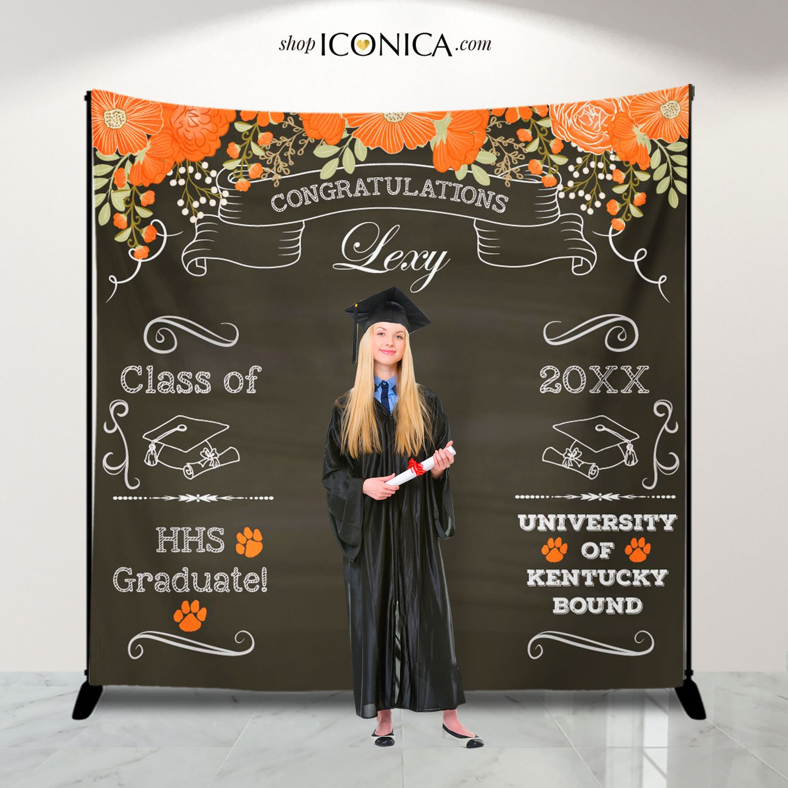 Graduation Party Photo Booth Backdrop Virtual Graduation - Etsy