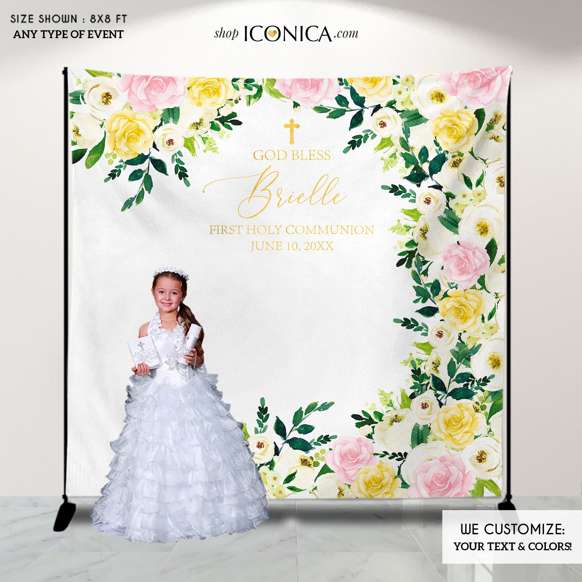 First Communion Backdrop