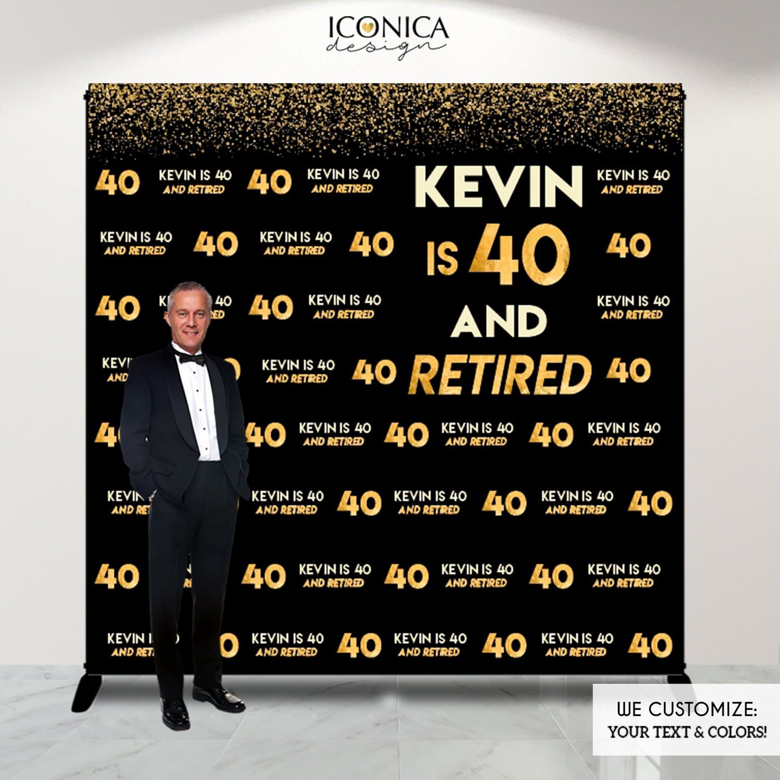 Retirement Photo Booth Backdrop Happy Retirement Banner - Etsy