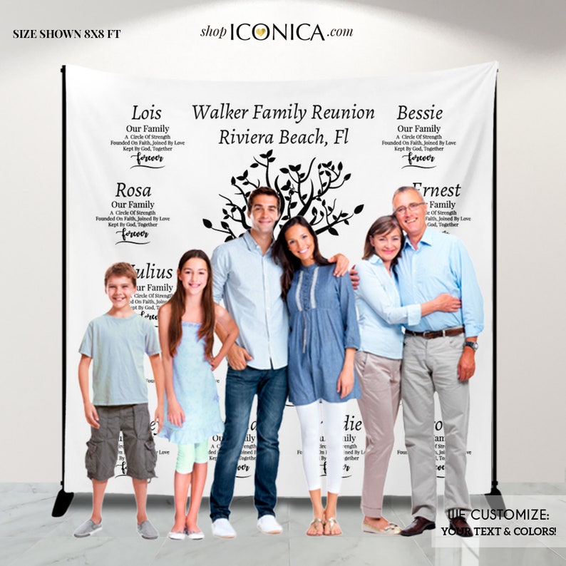 Family Reunion Photo Backdrop Family Gathering Step and - Etsy Hong Kong
