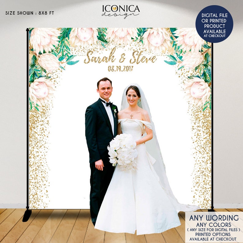 Wedding Photo Booth Backdrop, Custom Step and Repeat Backdrop ...