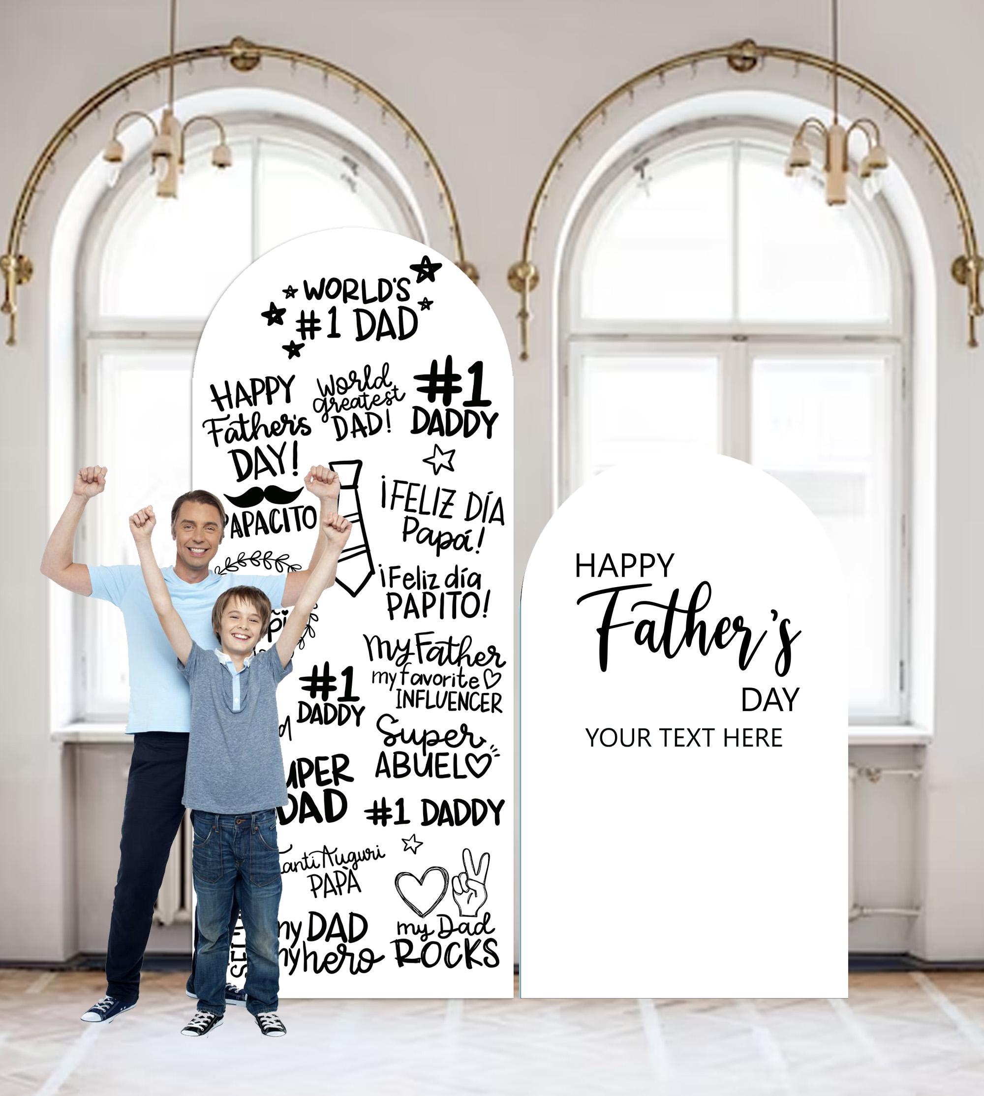 Custom 'rad Like Dad' Father's Day Backdrop Sign - Etsy