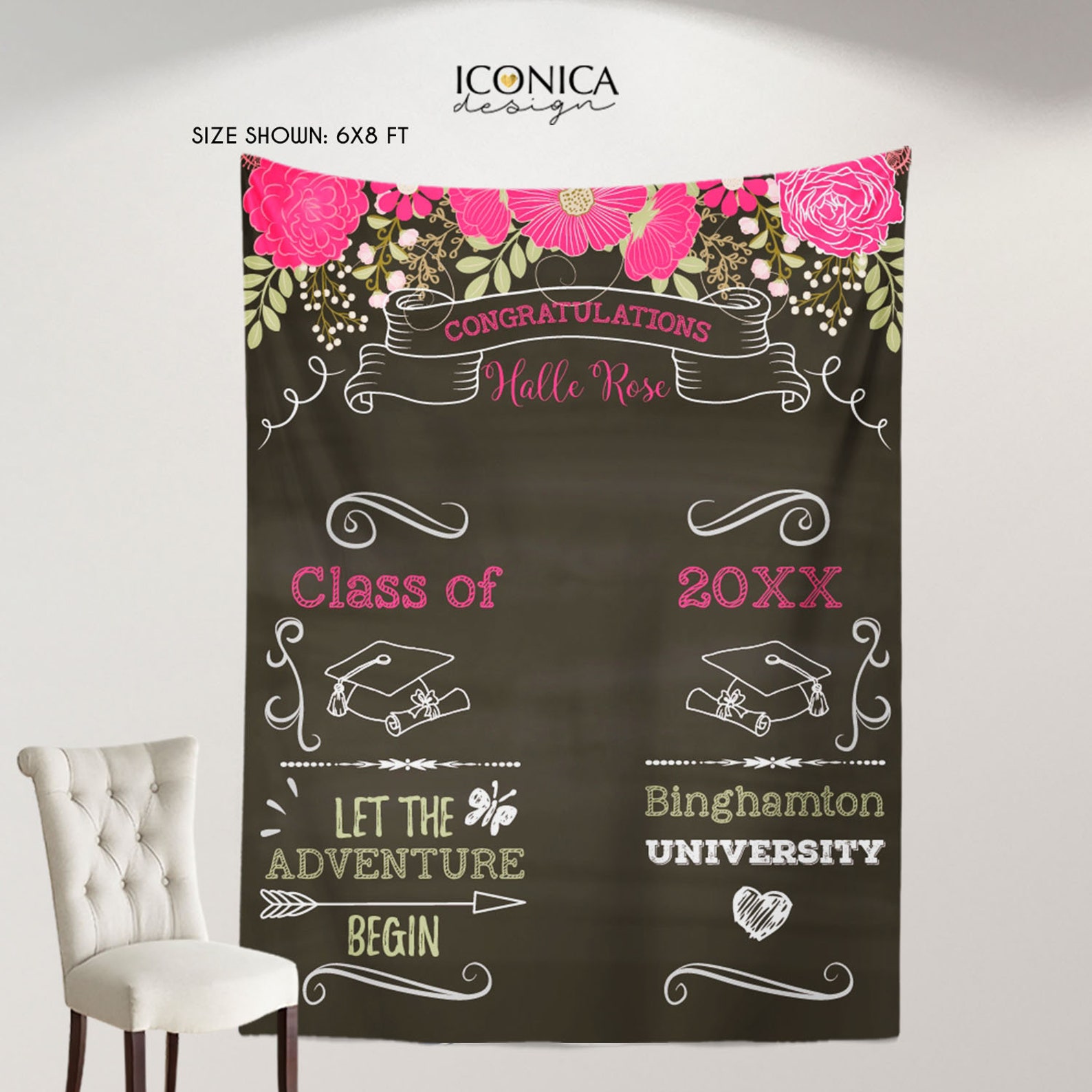 Graduation Party Photo Booth Backdrop Virtual Graduation - Etsy