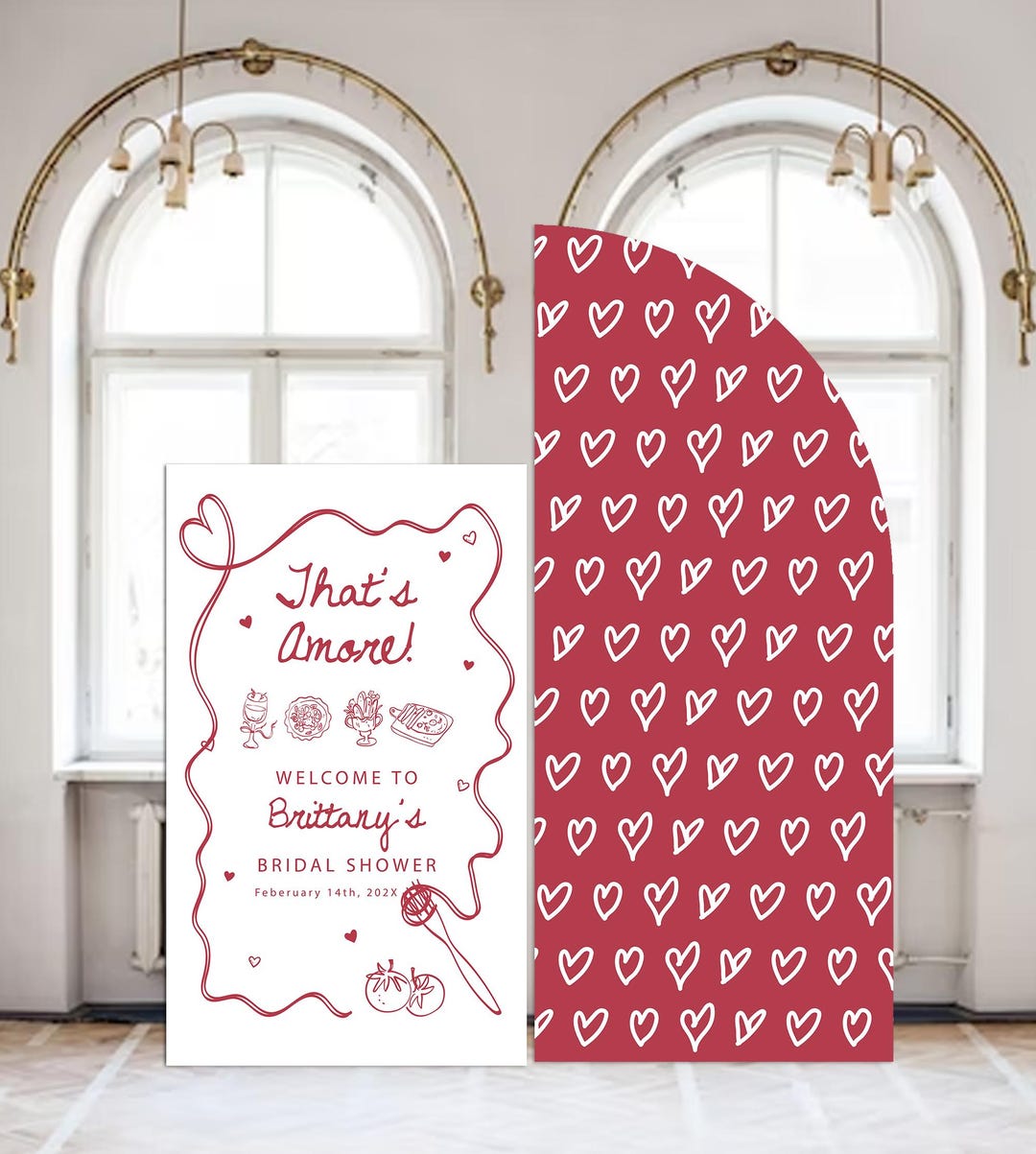 That’s Amore Bridal Shower Sign Welcome Sign Seating Chart Matching ...