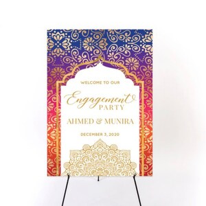 Moroccan Prom Night Welcome Sign Arabian Nights, Any Event or Text ...