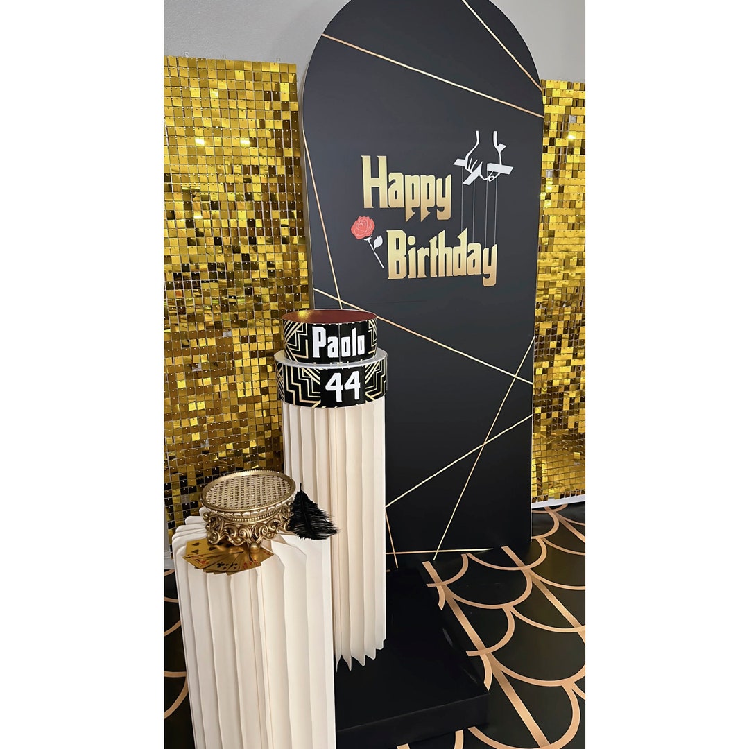 Welcome Sign Godfather Birthday Party Custom, Art Deco Birthday Sign ...
