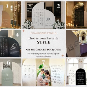 Arch Wedding Sign Decor Custom Large Wedding Signs Arched Panel With ...