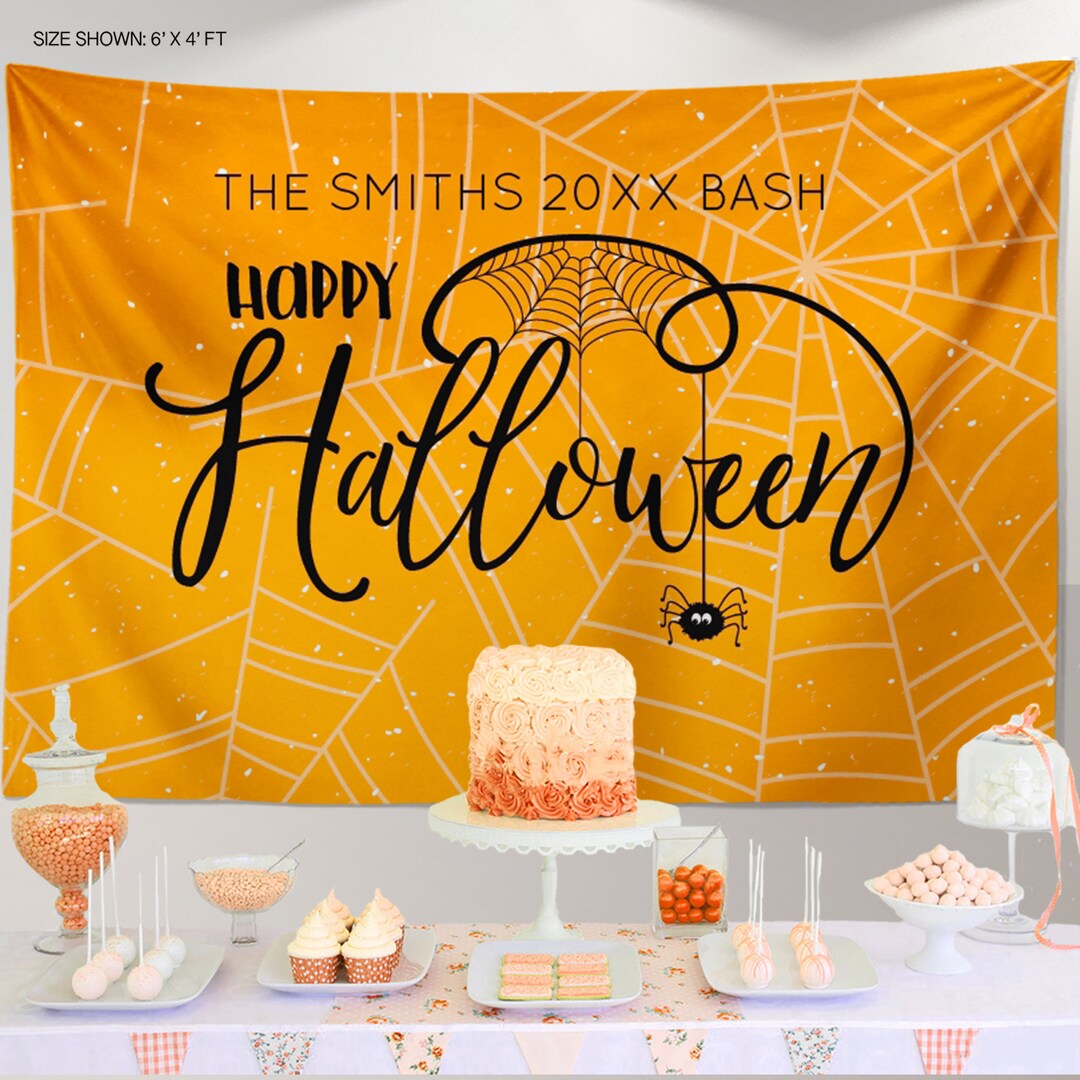 Halloween Backdrop for Party Personalized, Halloween Home Decorations ...