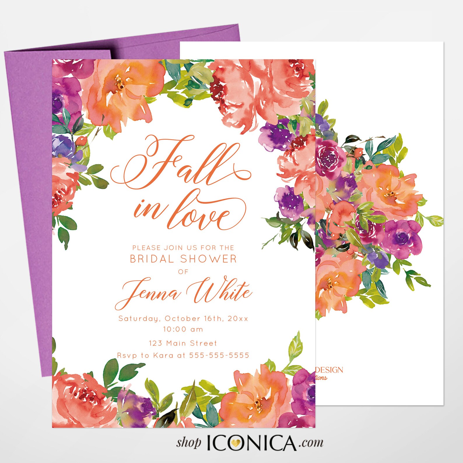Pumpkin Floral First Birthday Invitation, Fall Party (digital File) - Etsy