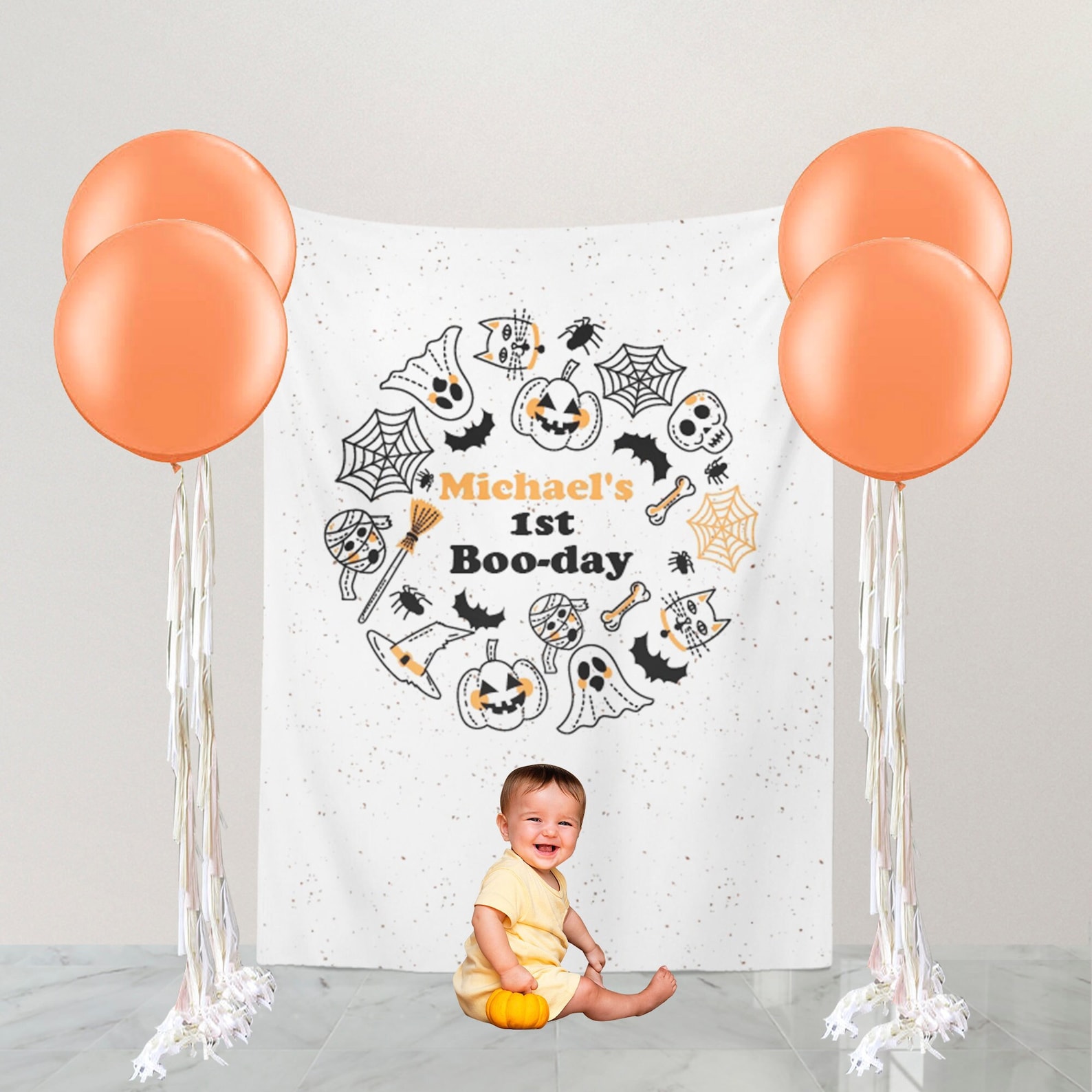 Halloween 1st Birthday Decorations Personalized Halloween 1st - Etsy