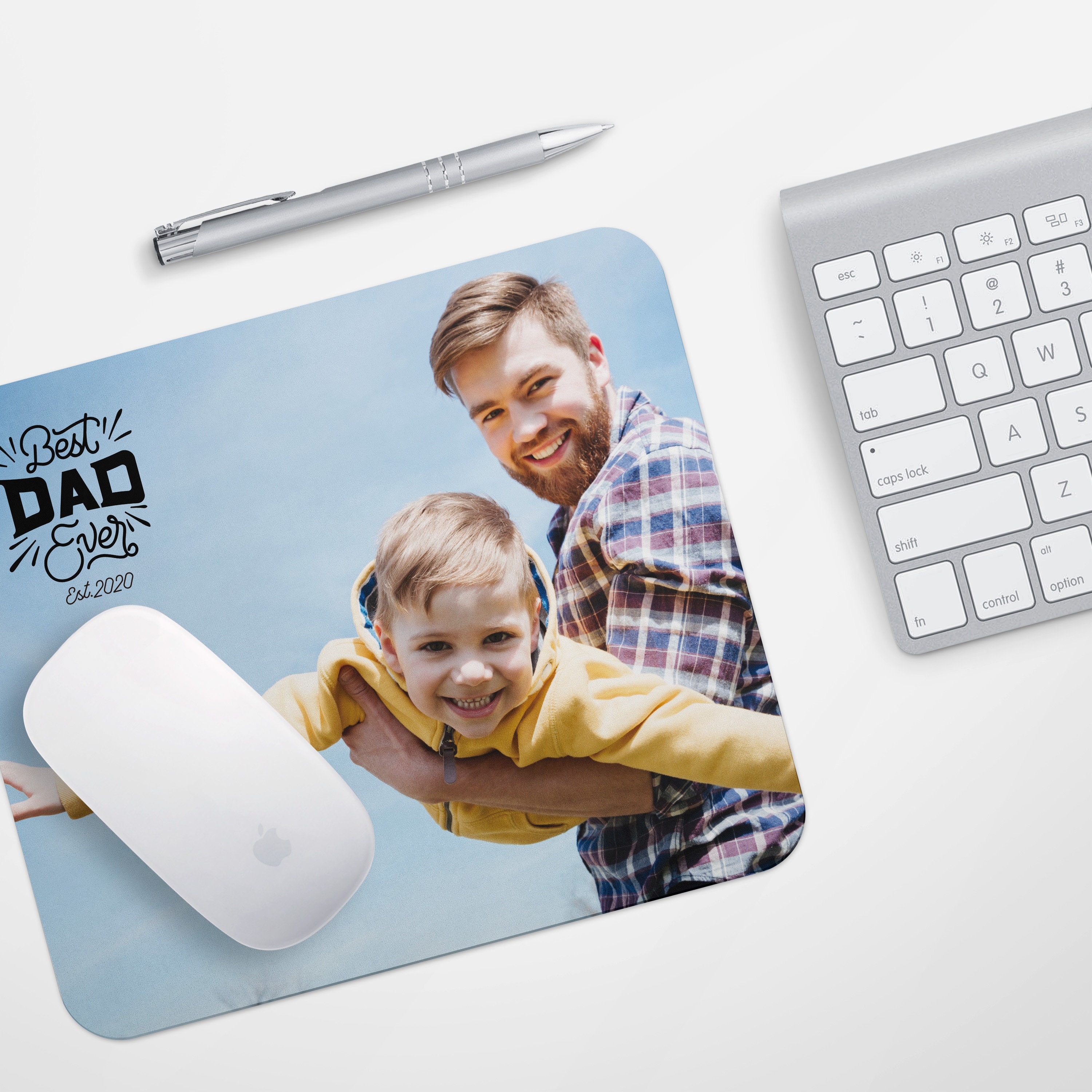 Photo Mouse Pad Fathers Day Gift from Son Dad Mouse Pad | Etsy
