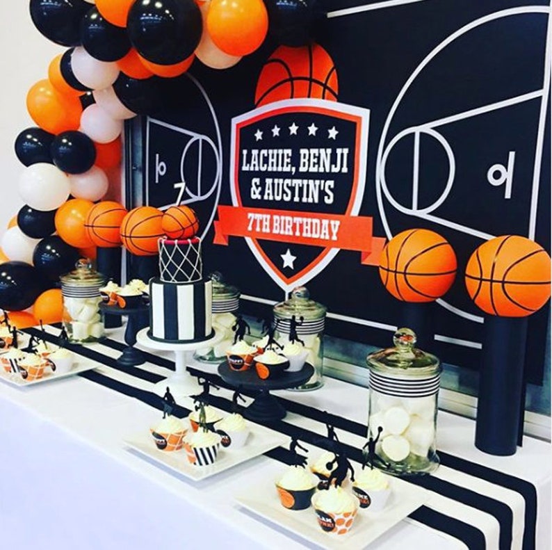 Basketball Themed Photo Booth Backdrop Concession Stand - Etsy