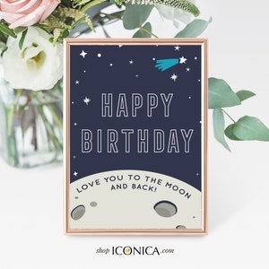 Galaxy Birthday Favor Tags, Space Theme Thank You Tags,outer Space Gift ...