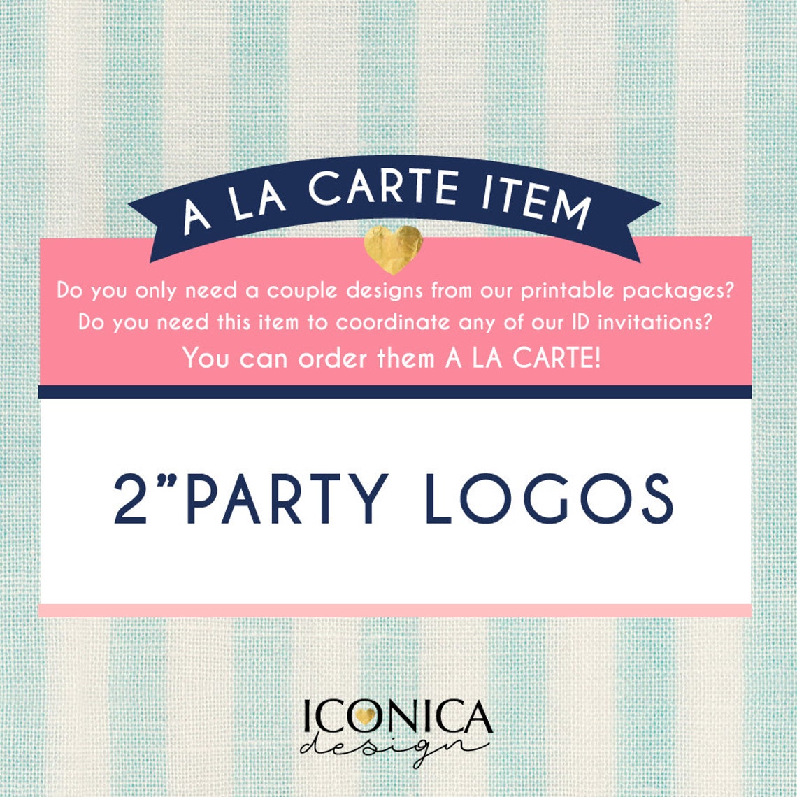 2" Party Favor Stickers, Envelope Seals, Gift Tags - Etsy