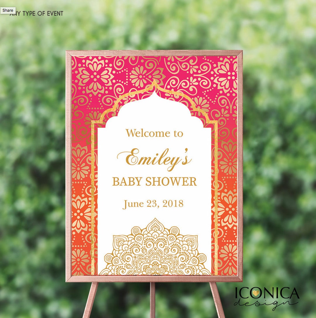 Personalized Moroccan Welcome Sign, Arabian Decor, Printed or Digital ...