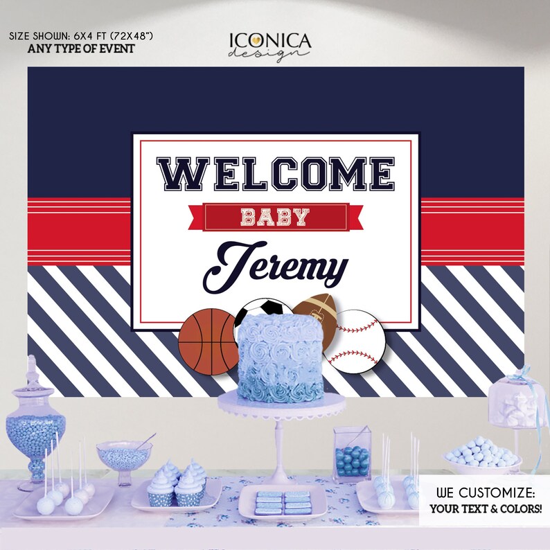 All Sports Photo Booth Backdrop Sport First Birthday Photo | Etsy