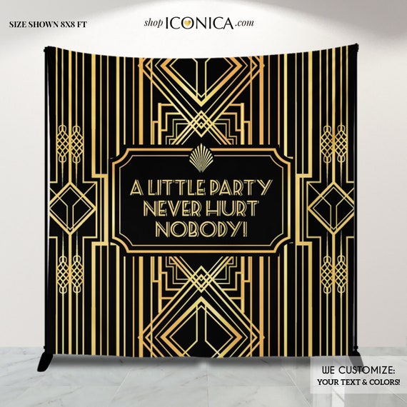 Great gatsby backdrop,Great gatsby party decor,Roaring 20s party decor ...