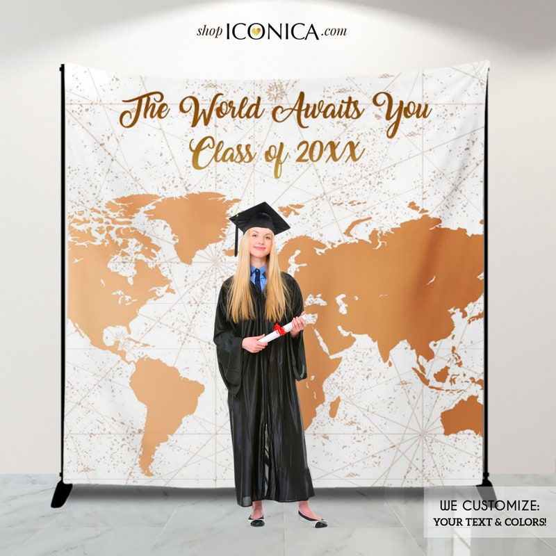 World Map Backdrop - Etsy