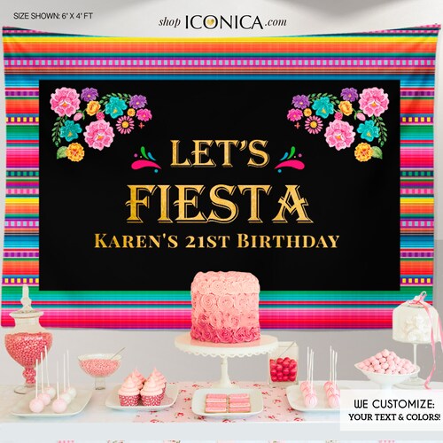 Fiesta Themed Backdrop Mexican Backdrop Cinco De Mayo - Etsy