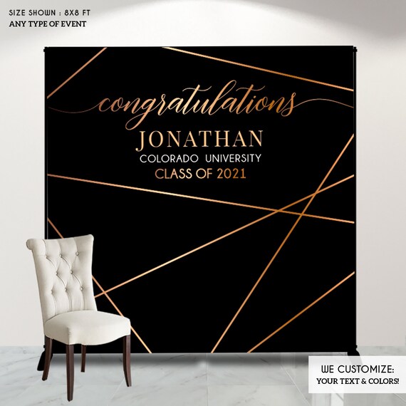 Graduation Backdrop 2022 Modern Graduation photo backdrop Printed ...