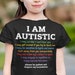 Kids Autism T Shirt I Am Autistic Shirt Awareness T-shirt - Etsy