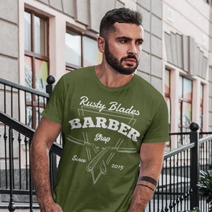 Men's Personalized Barber Shirt Barbershop T Shirt Gift - Etsy