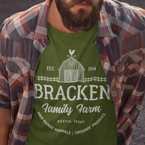 Personalized Farm House Tee // Vintage Barn T Shirt // Custom - Etsy