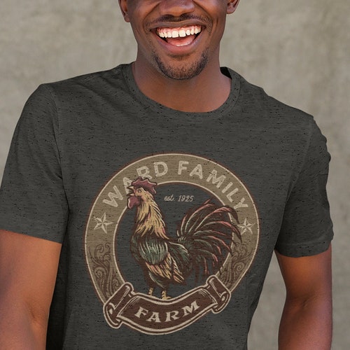 Mens Personalized Farm T Shirt Tractor Farming Shirt Etsy