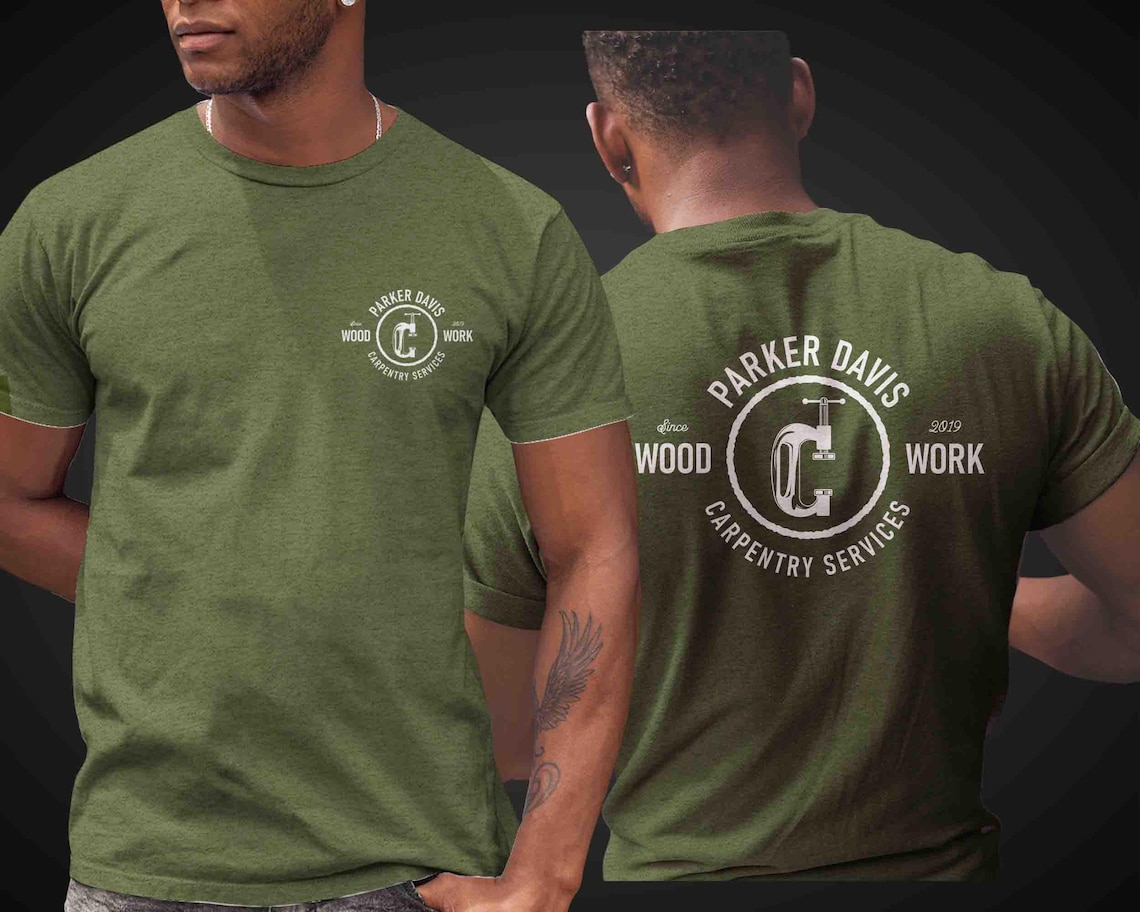 Personalized Woodworking T-shirt: Construction Carpenter Gift, Custom ...
