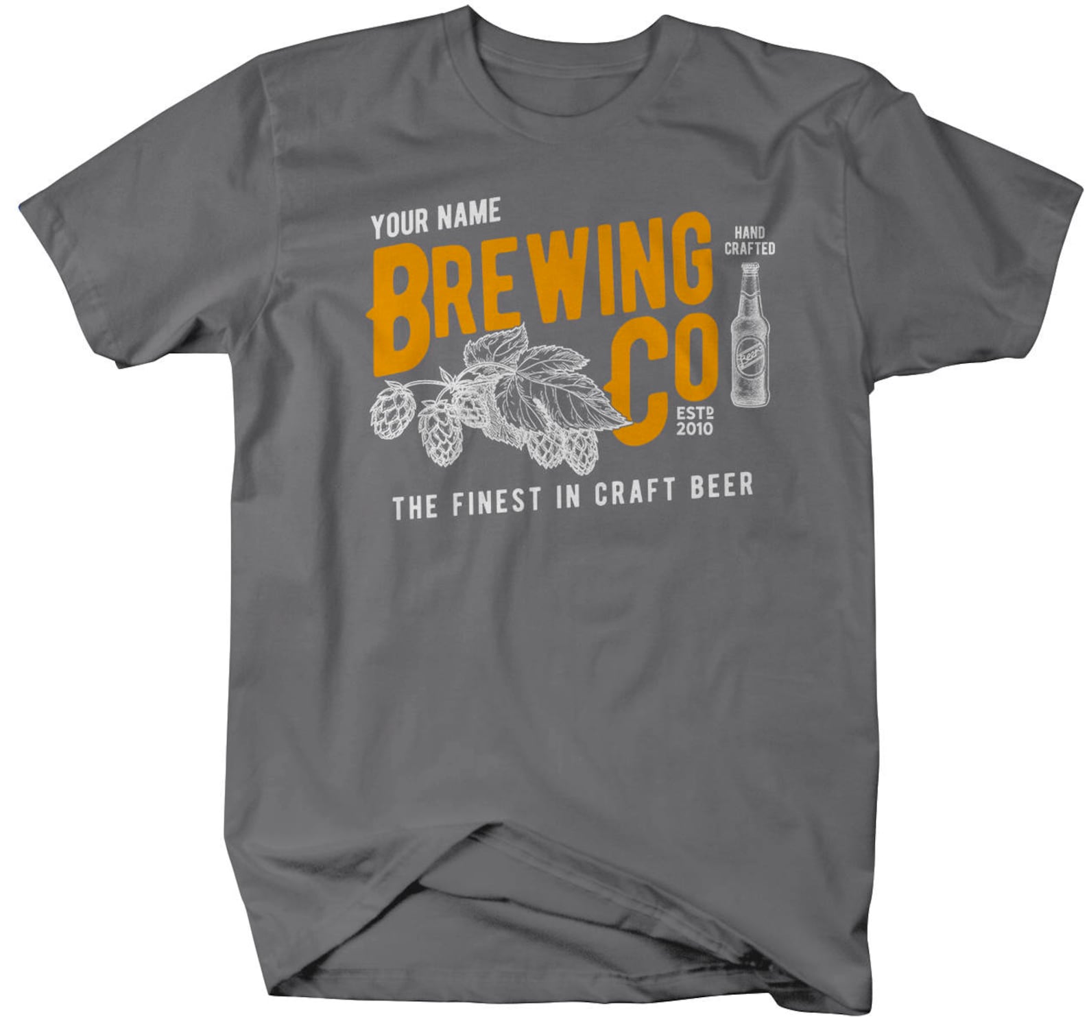 Men's Personalized Brewing Co T-shirt Brewers Shirt Brew Master Brewery ...