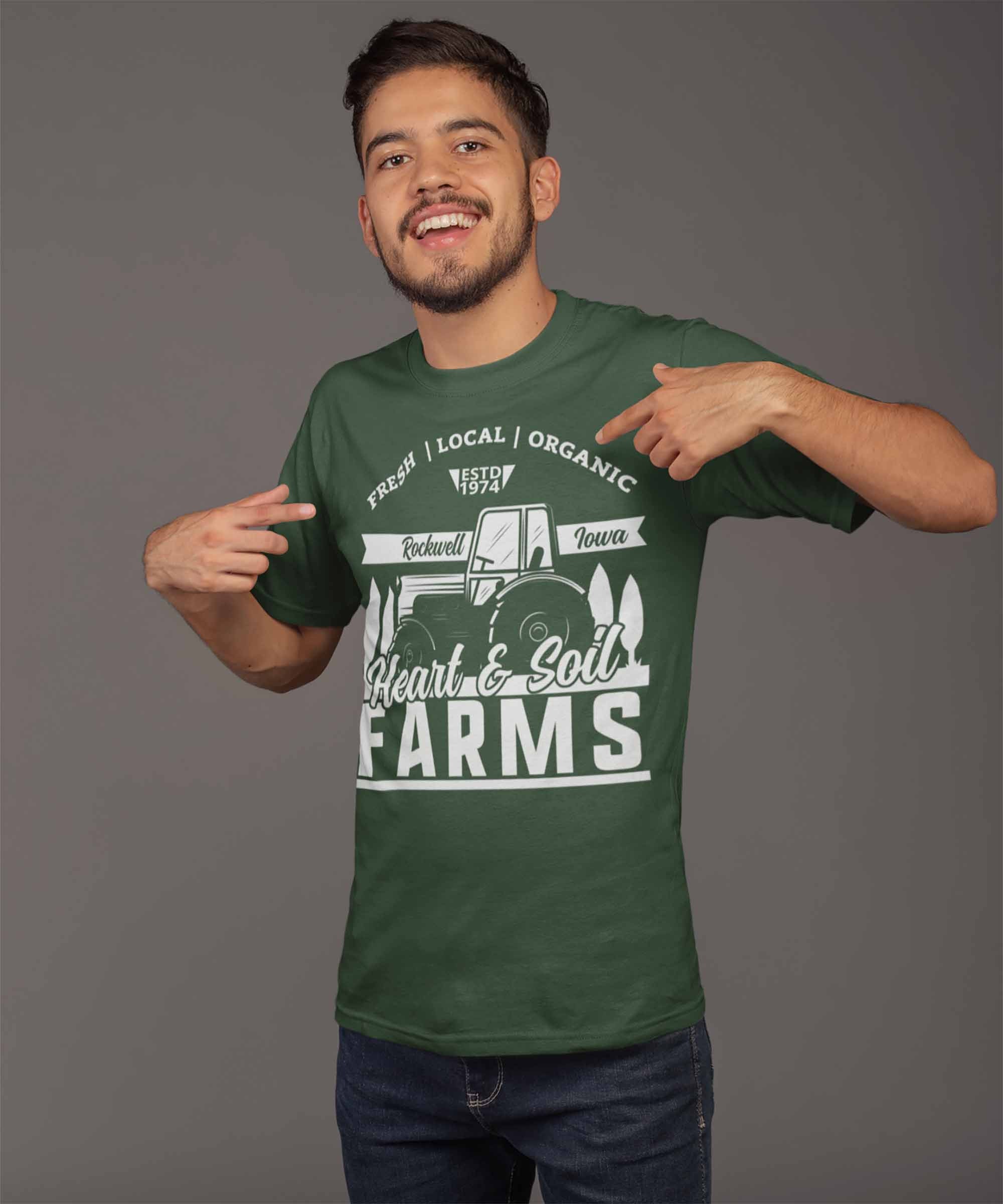 Mens Personalized Farm T Shirt Vintage Tractor Shirt Etsy