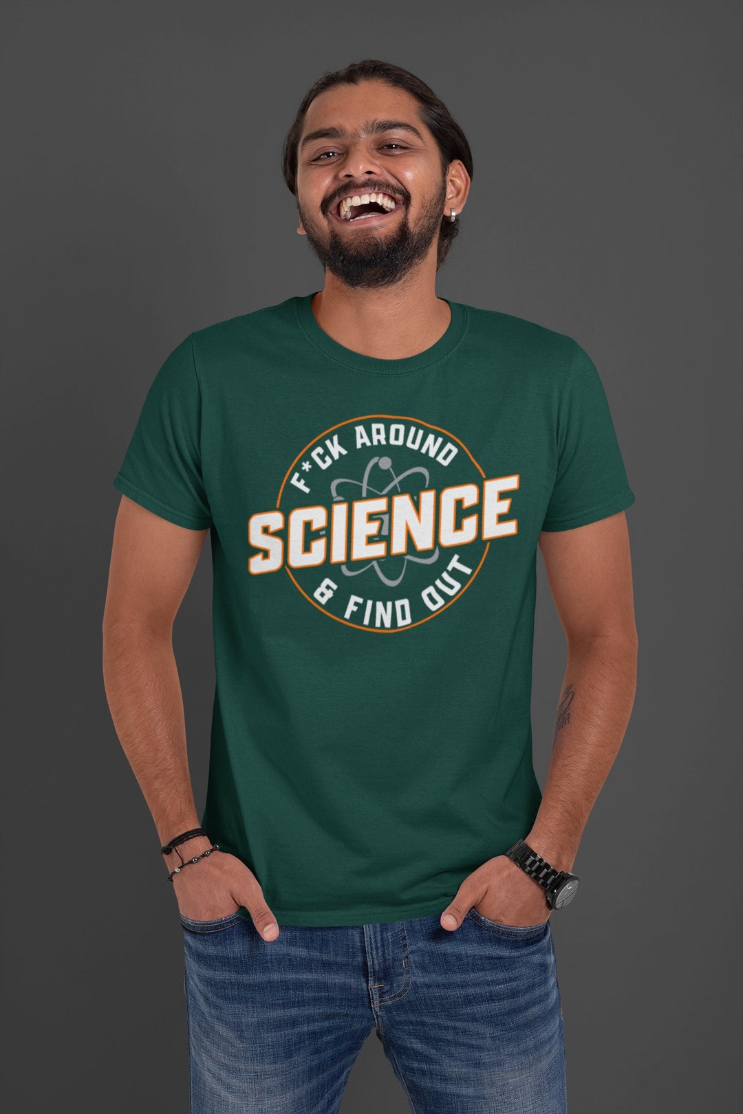 Men's Funny Science Shirt F*ck Around Find Out T Shirts Scientific ...