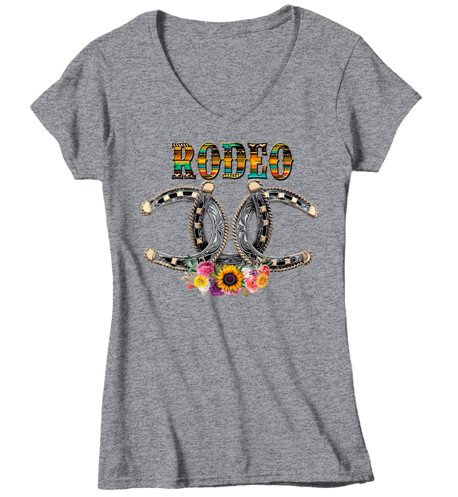 Women's Rodeo T Shirt Horseshoe Lucky Shirt Bull Rider | Etsy