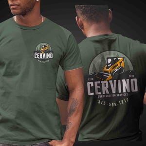 Men's Custom Construction Shirt Personalized Company Excavating Demo ...