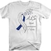Men's ALS T-shirt Blue ALS Amyotrophic Lateral Sclerosis Ribbon in ...