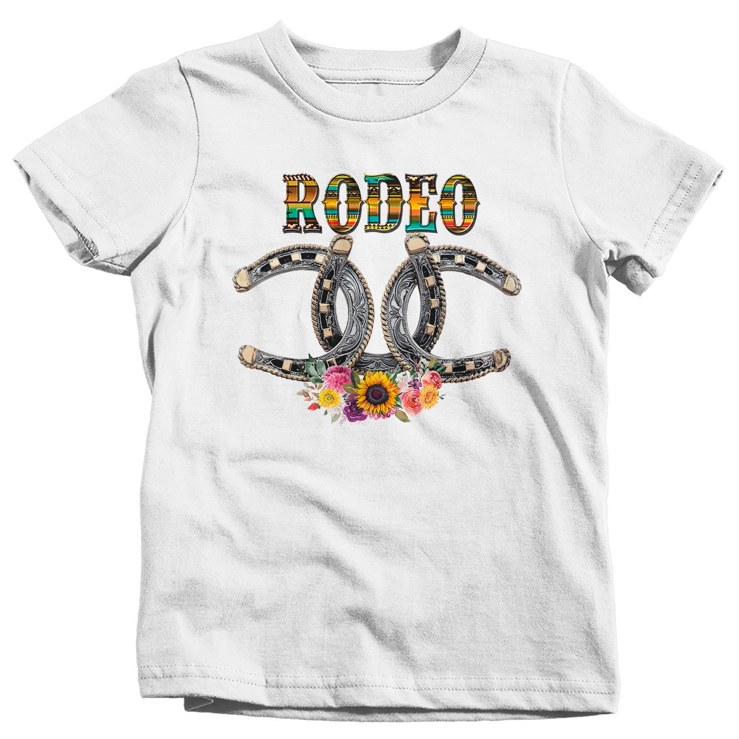 Kids Rodeo T Shirt Horseshoe Lucky Shirt Bull Rider Riding | Etsy