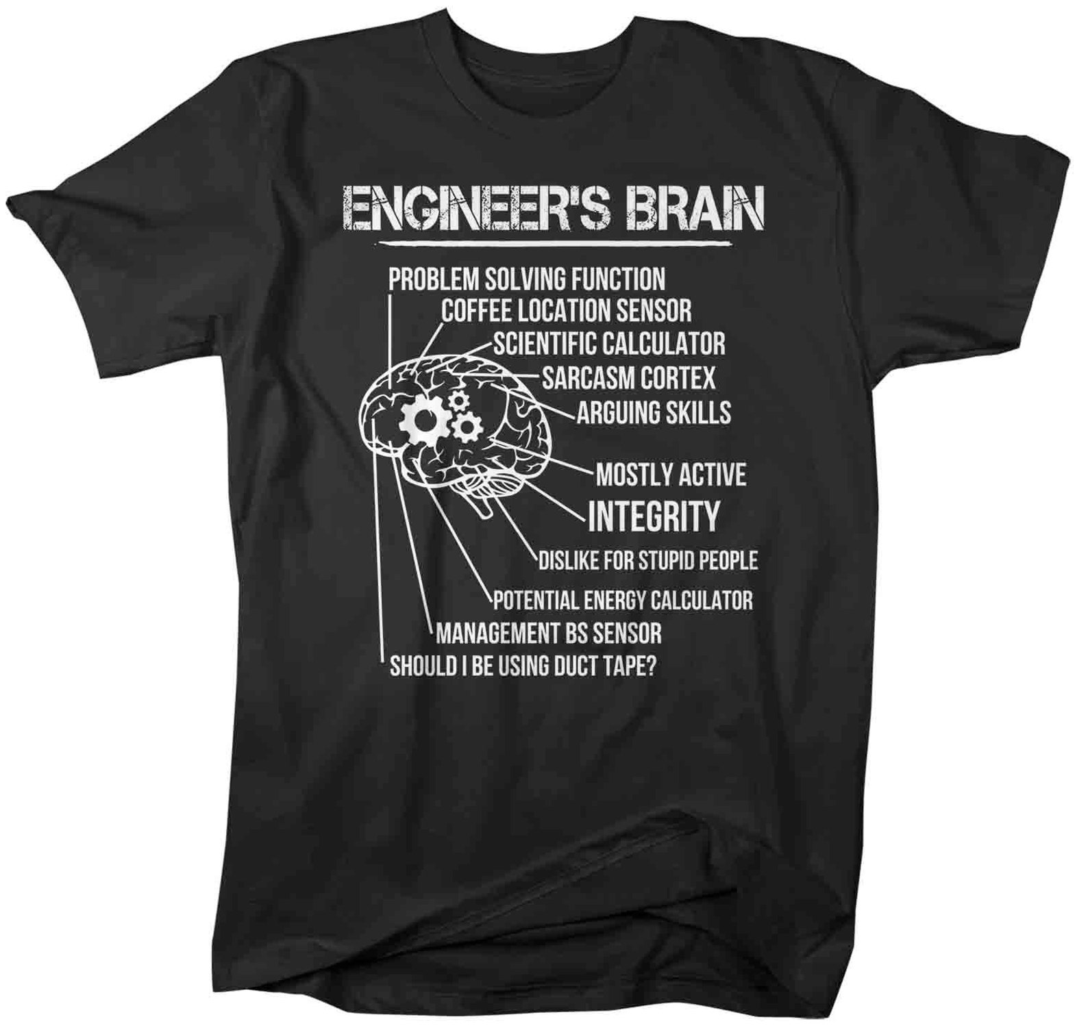 Funny Engineer Brain T-shirt: Engineering Student Gift - Etsy