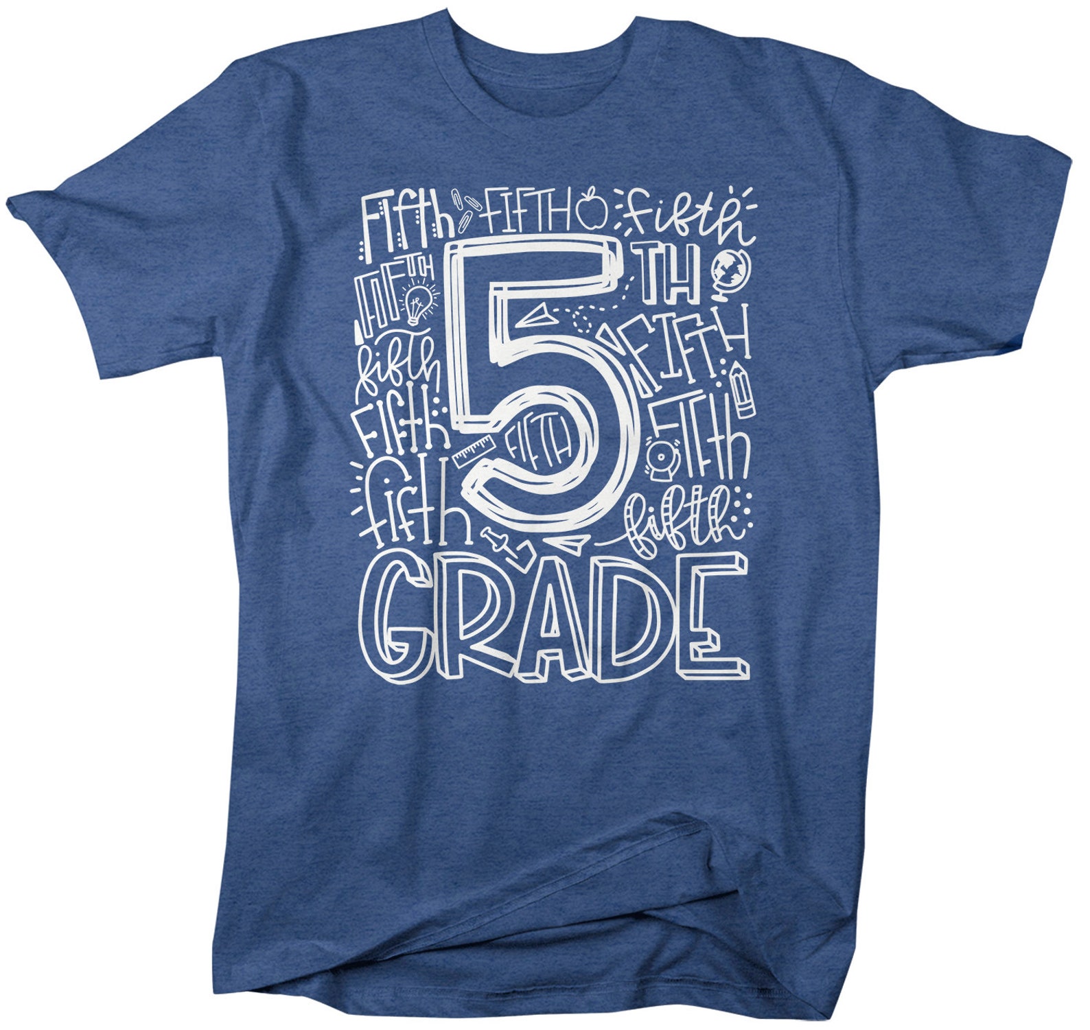 Men's Fifth Grade Teacher T Shirt 5th Grade Typography T - Etsy