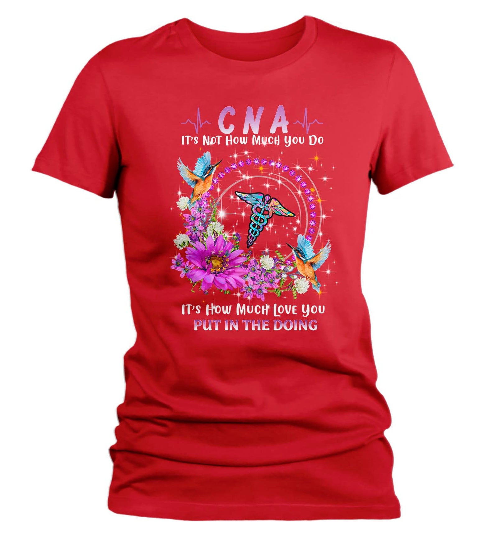 Women's CNA T Shirt Love in Doing CNA Shirt Cute CNA Shirt - Etsy