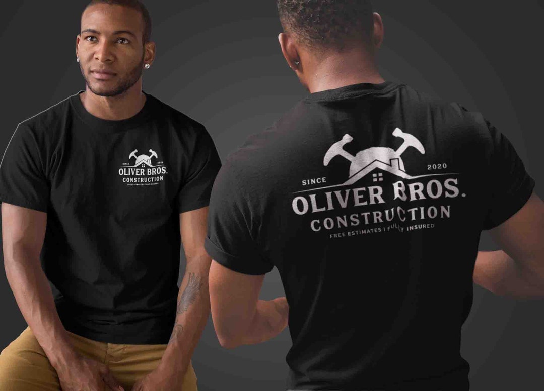 Men's Custom Construction Shirt Personalized Builder House Refinish T ...