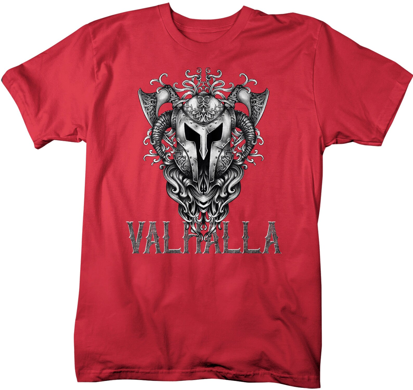 Men's Viking T Shirt Valhalla Viking Shirt Warrior Shirts | Etsy