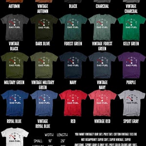 Men's Funny Dad Shirt Dad Fuel Gauge Tee Empty No Energy - Etsy