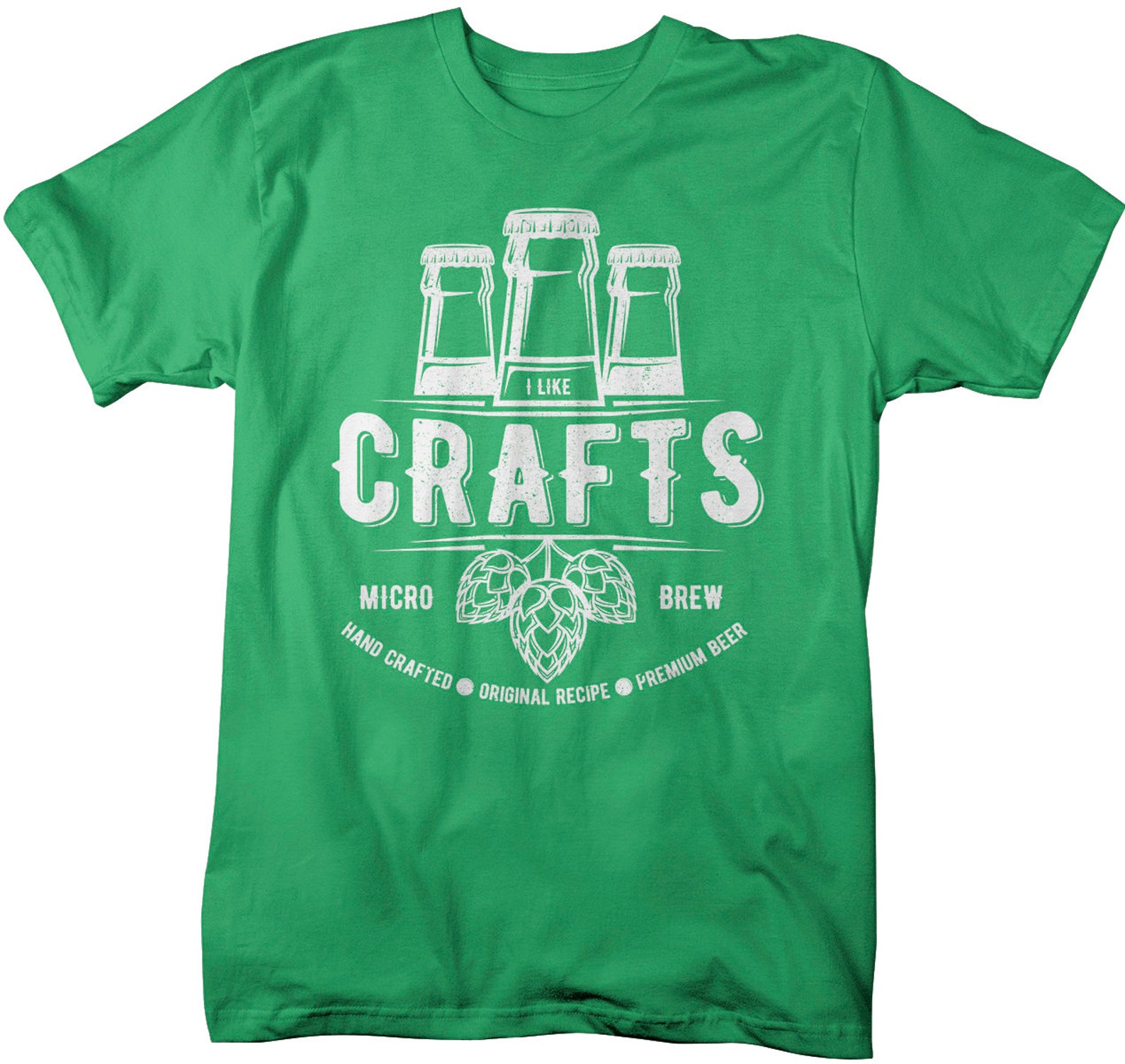 Men's I Like Crafts Beer T-shirt Brew Shirts Home Brewery Tee Craft ...