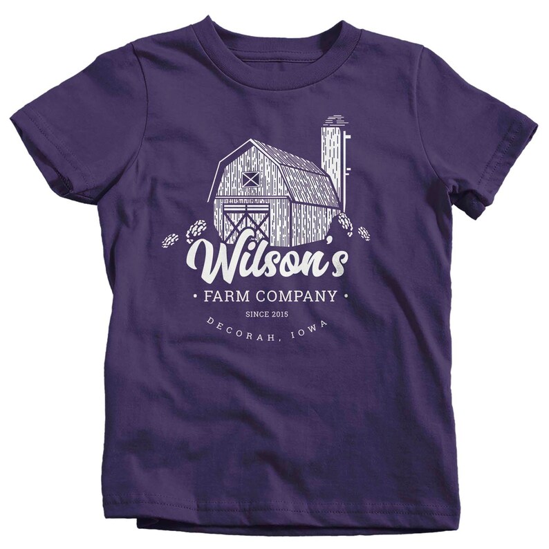Kids Personalized Farm T Shirt Barn Farming Shirt Personalized - Etsy